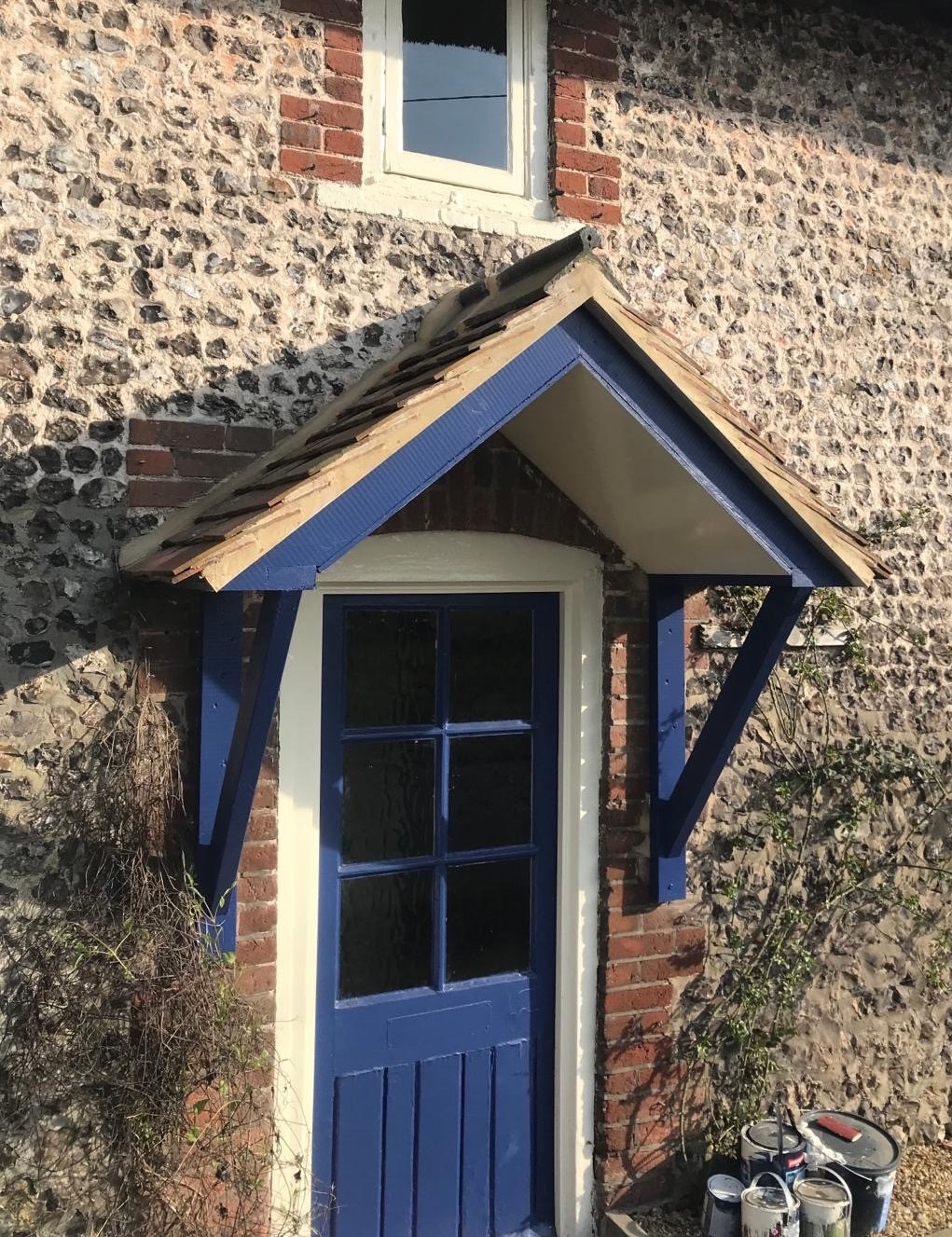 Bespoke Wooden Porch Carpentry Project - The Cotswolds
